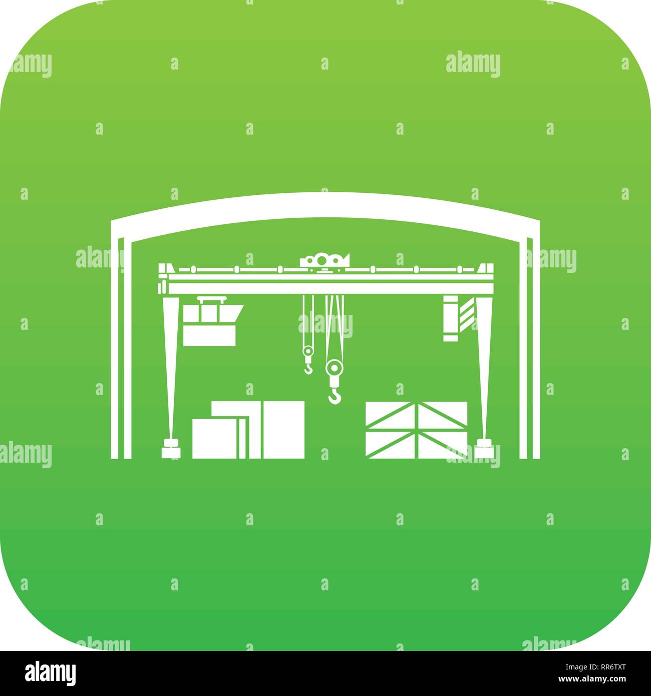 Storage and loading icon green vector Stock Vector Image & Art - Alamy