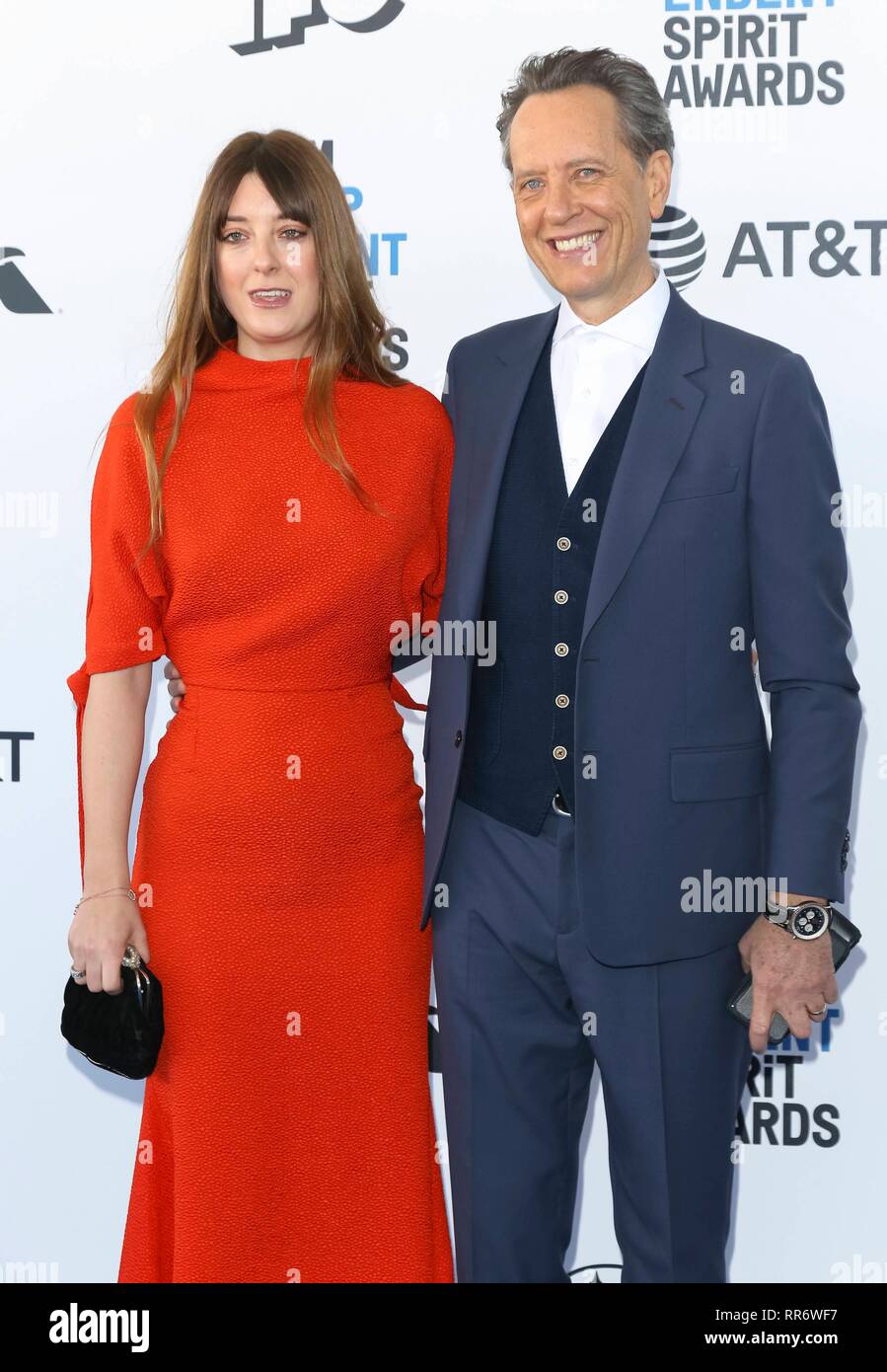 Richard E. Grant and Olivia Grant arrive at the Film Independent Spirit ...