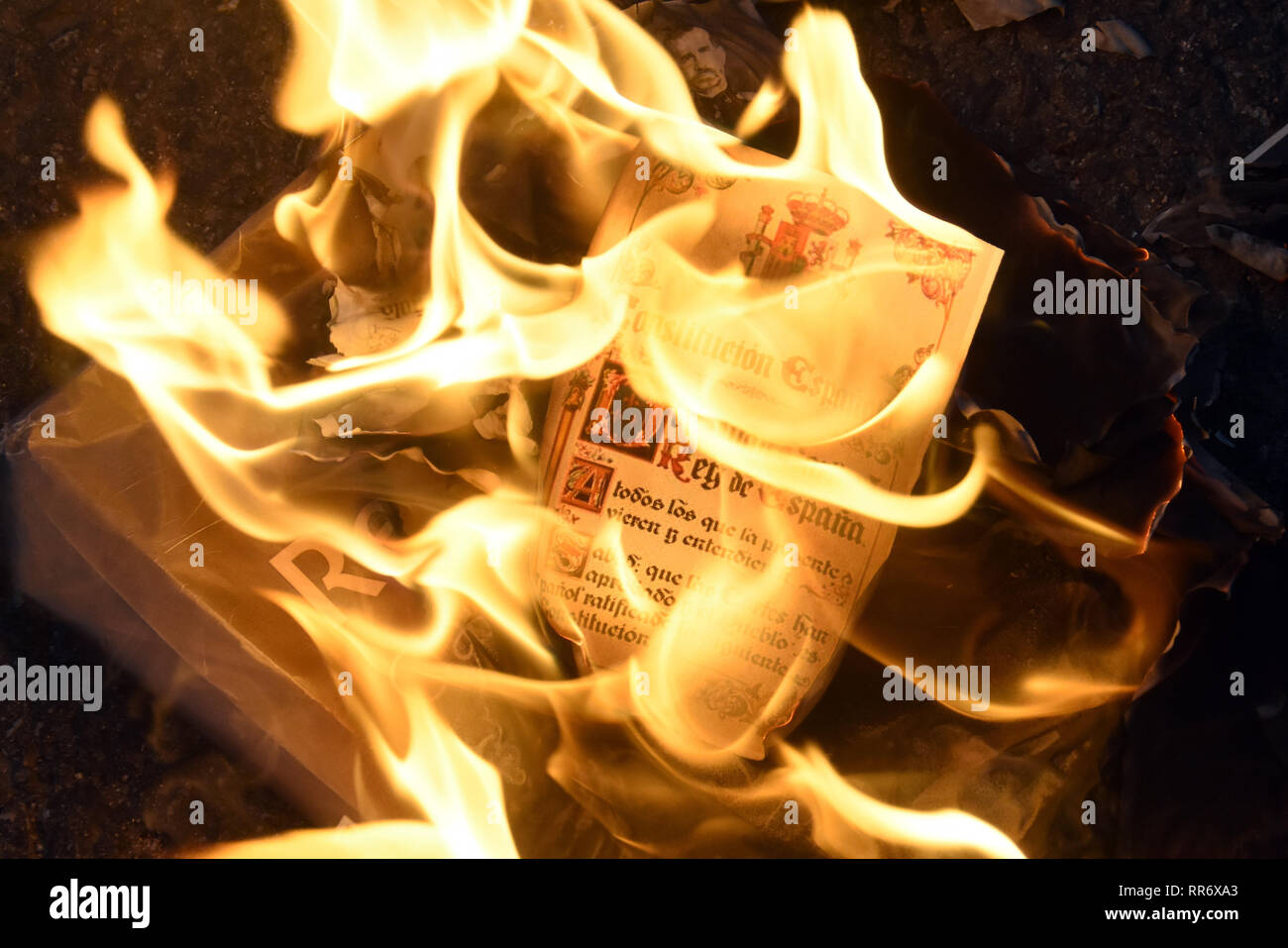Burning constitution hi-res stock photography and images - Alamy