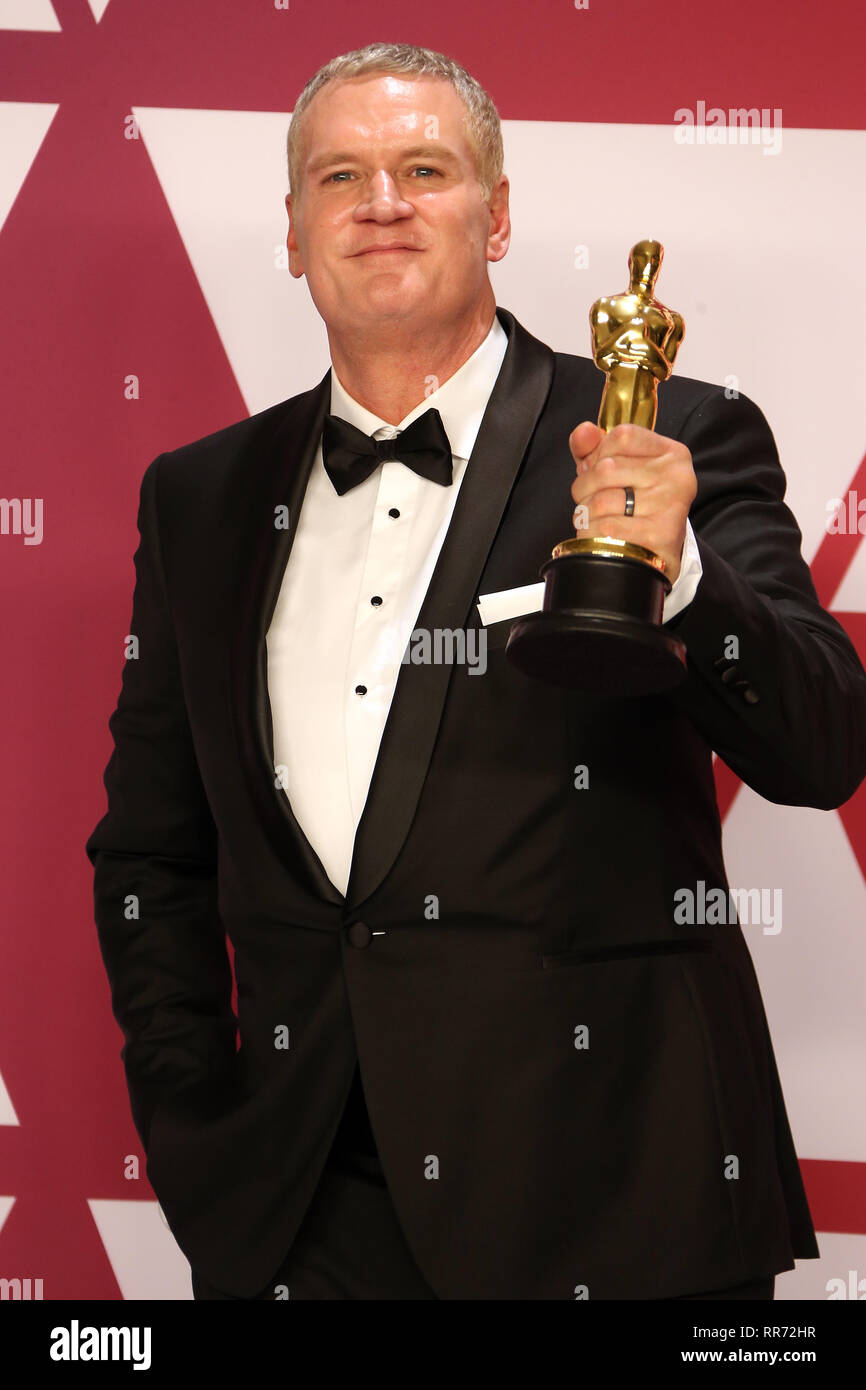 Hollywood, California, USA. 24th Feb, 2019. John Ottman in the press ...