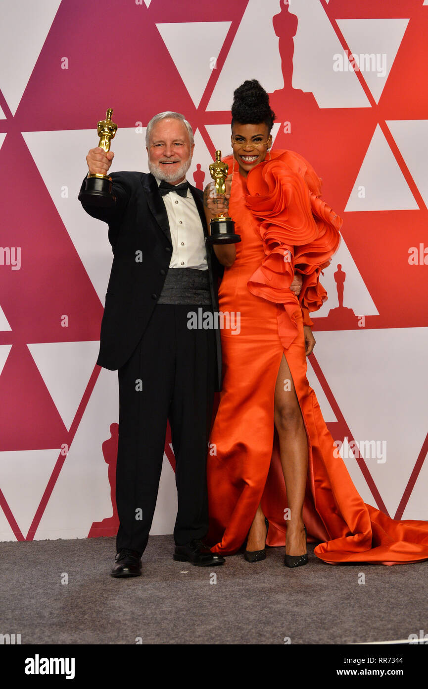 LOS ANGELES, CA. February 24, 2019: Hannah Beachler & Jay Hart at the ...