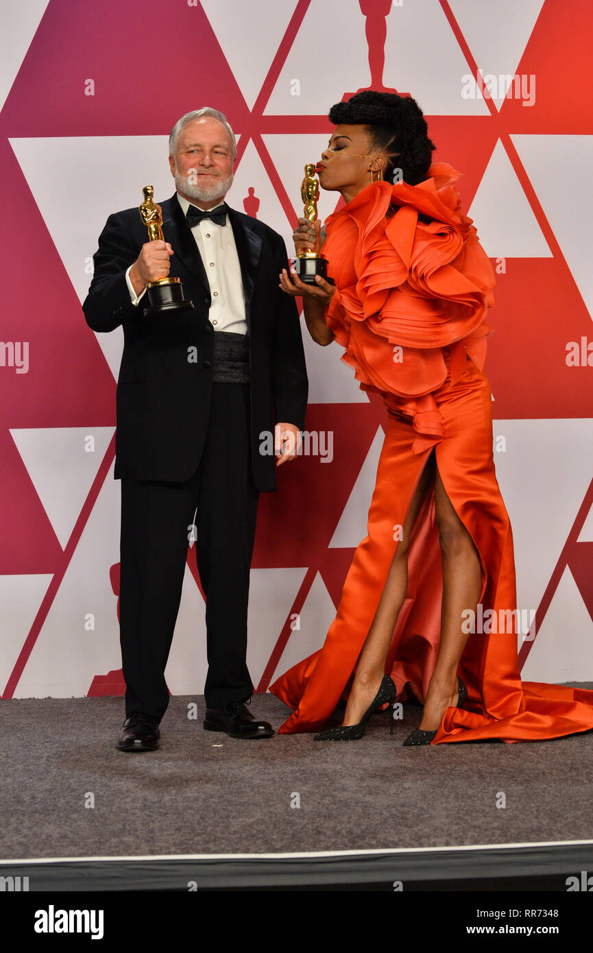 LOS ANGELES, CA. February 24, 2019: Hannah Beachler & Jay Hart at the ...