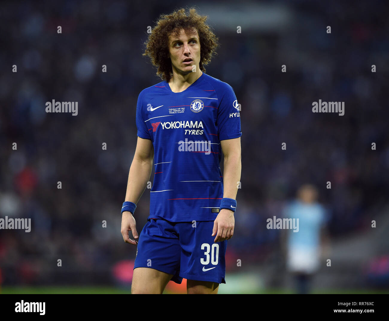 DAVID LUIZ OF CHELSEA, CHELSEA V MANCHESTER CITY, CHELSEA V MANCHESTER ...