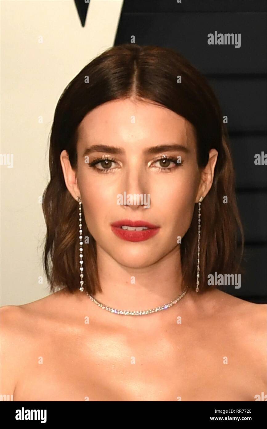 Los Angeles, USA. 24th Feb, 2019. LOS ANGELES, CA - FEBRUARY 24: Emma ...