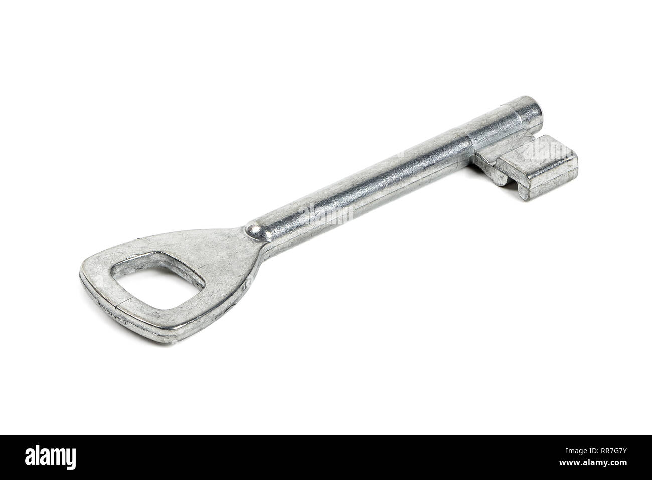 Vintage key isolated on white background with clipping path Stock Photo ...