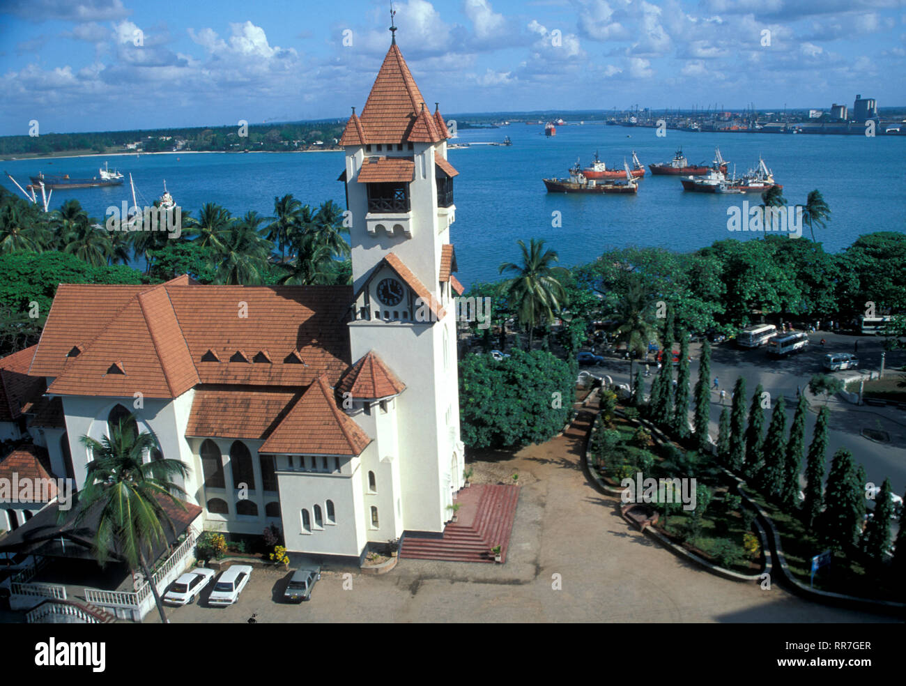 Azania Front Lutheran Church in Dar es-Salaam, Tanzania. Built 1898 by ...