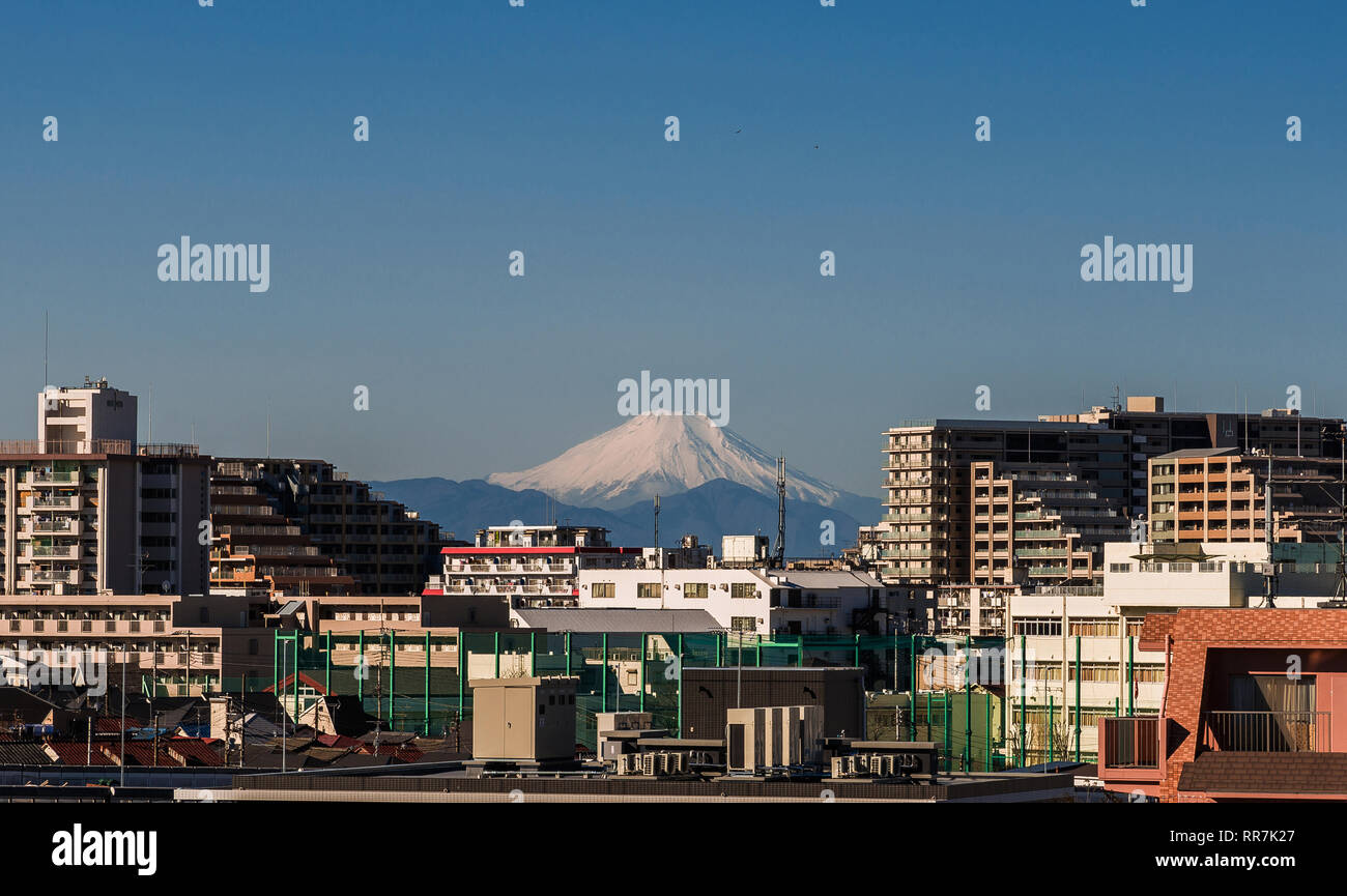 Tokyo cityscape and mount fuji hi-res stock photography and images - Alamy