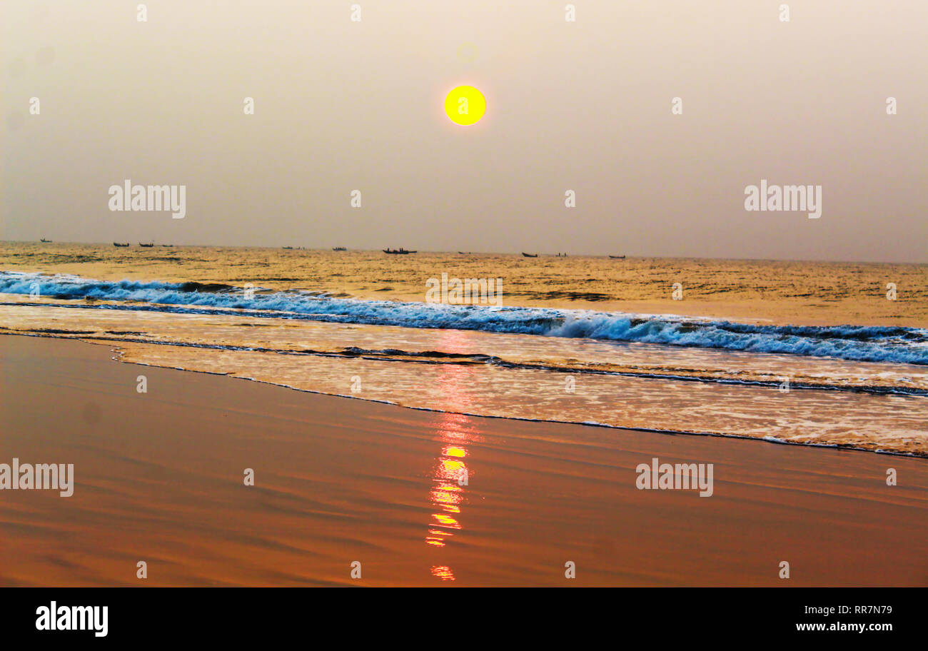 sun rise at chandrabhaga sea beach Stock Photo - Alamy