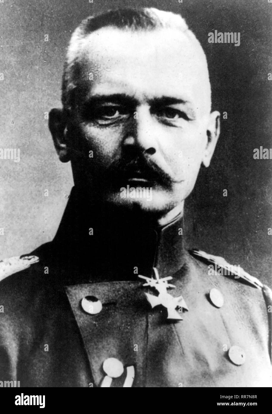 Erich von Falkenhayn, 1861-1922 Stock Photo - Alamy