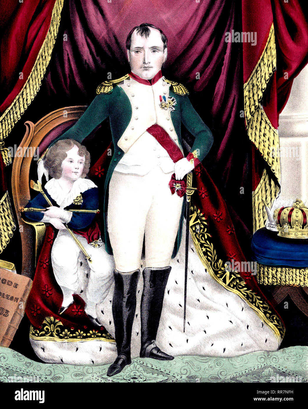 Napoleon and son ca 1845 Stock Photo - Alamy