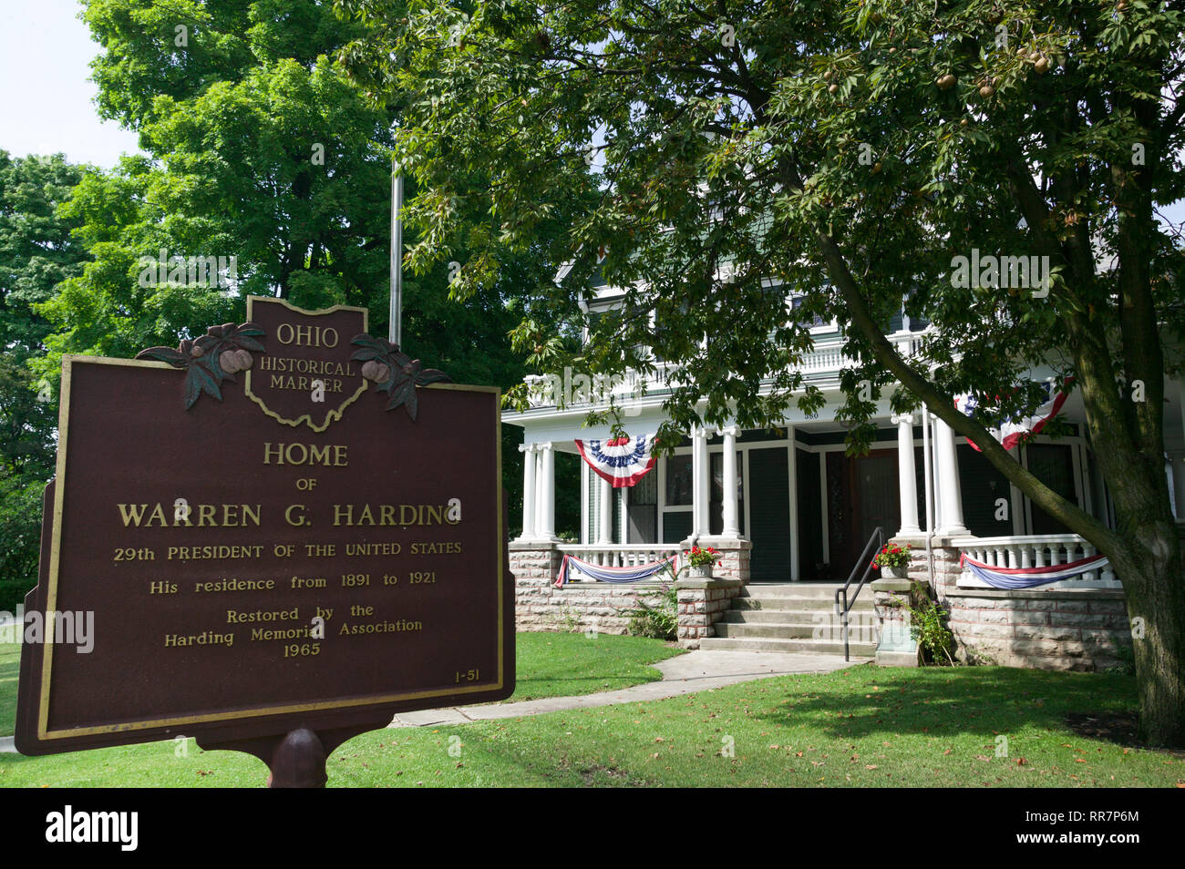 President Warren G. Harding Home, Marion, Ohio Stock Photo - Alamy
