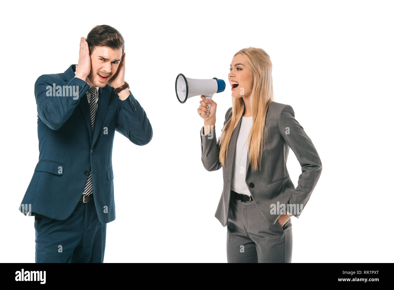 Female boss male employee hi-res stock photography and images - Alamy