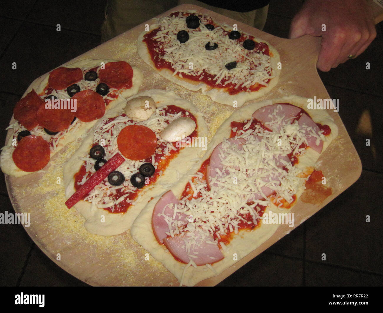 Hand made pizza hi-res stock photography and images - Alamy