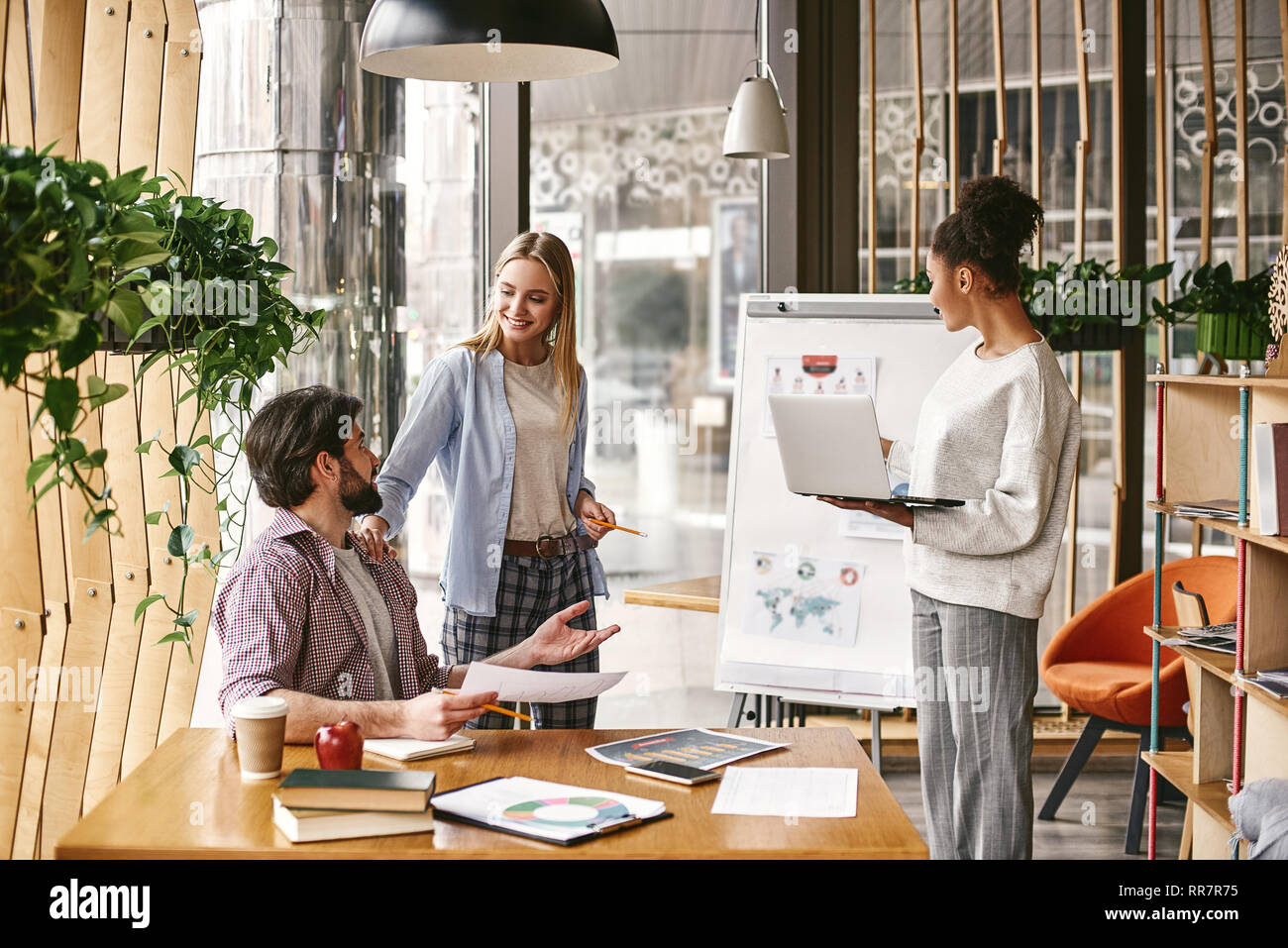 Attractive diverse marketing team in hi-res stock photography and ...