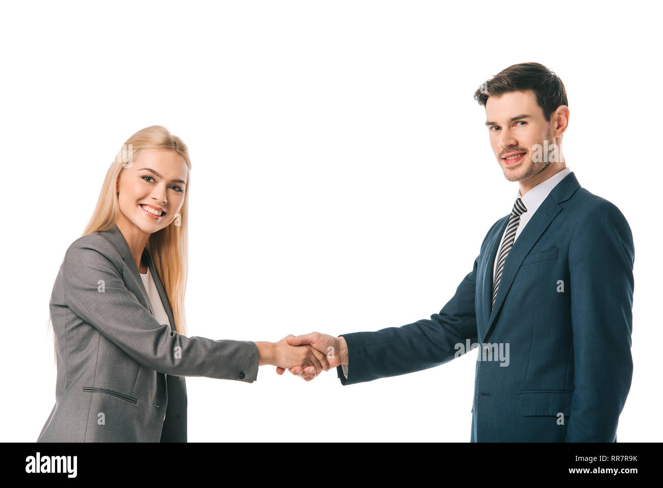 Female shaking hands Cut Out Stock Images & Pictures - Alamy