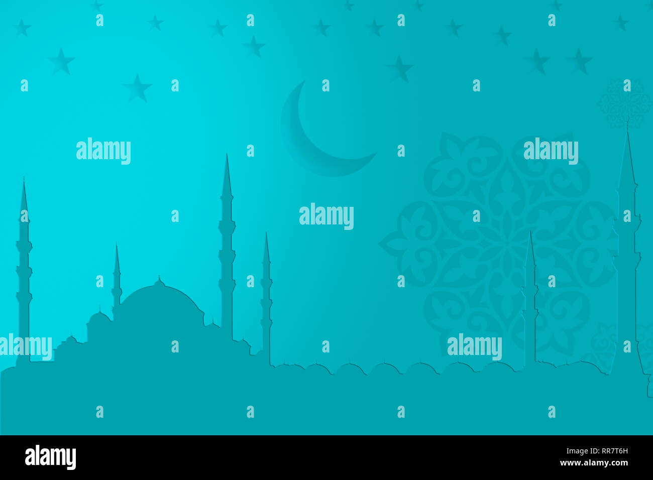 mosque and carpet pattern ramadan kareem background Stock Photo - Alamy