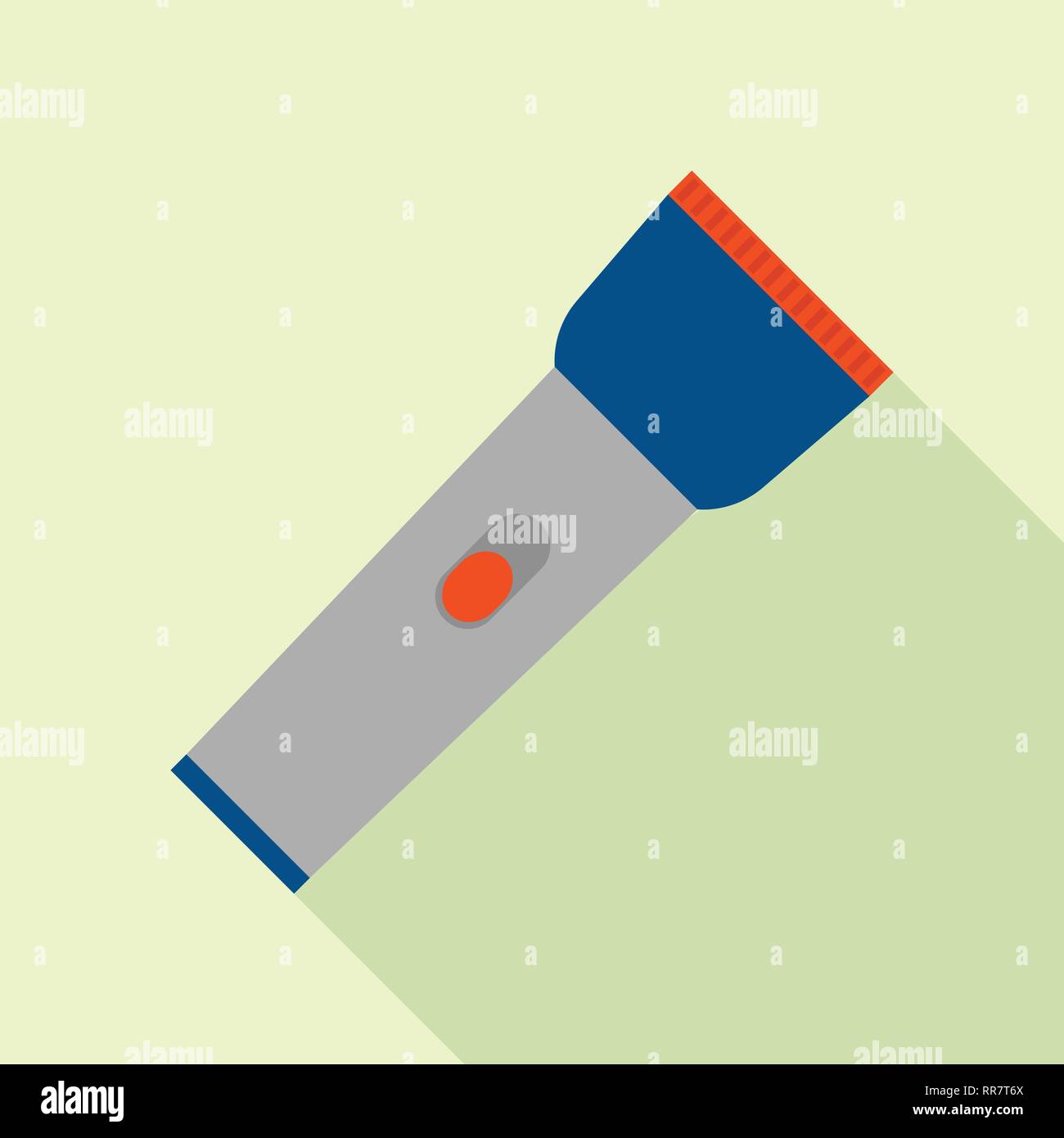 Flashlight icon, flat style Stock Vector Image & Art - Alamy
