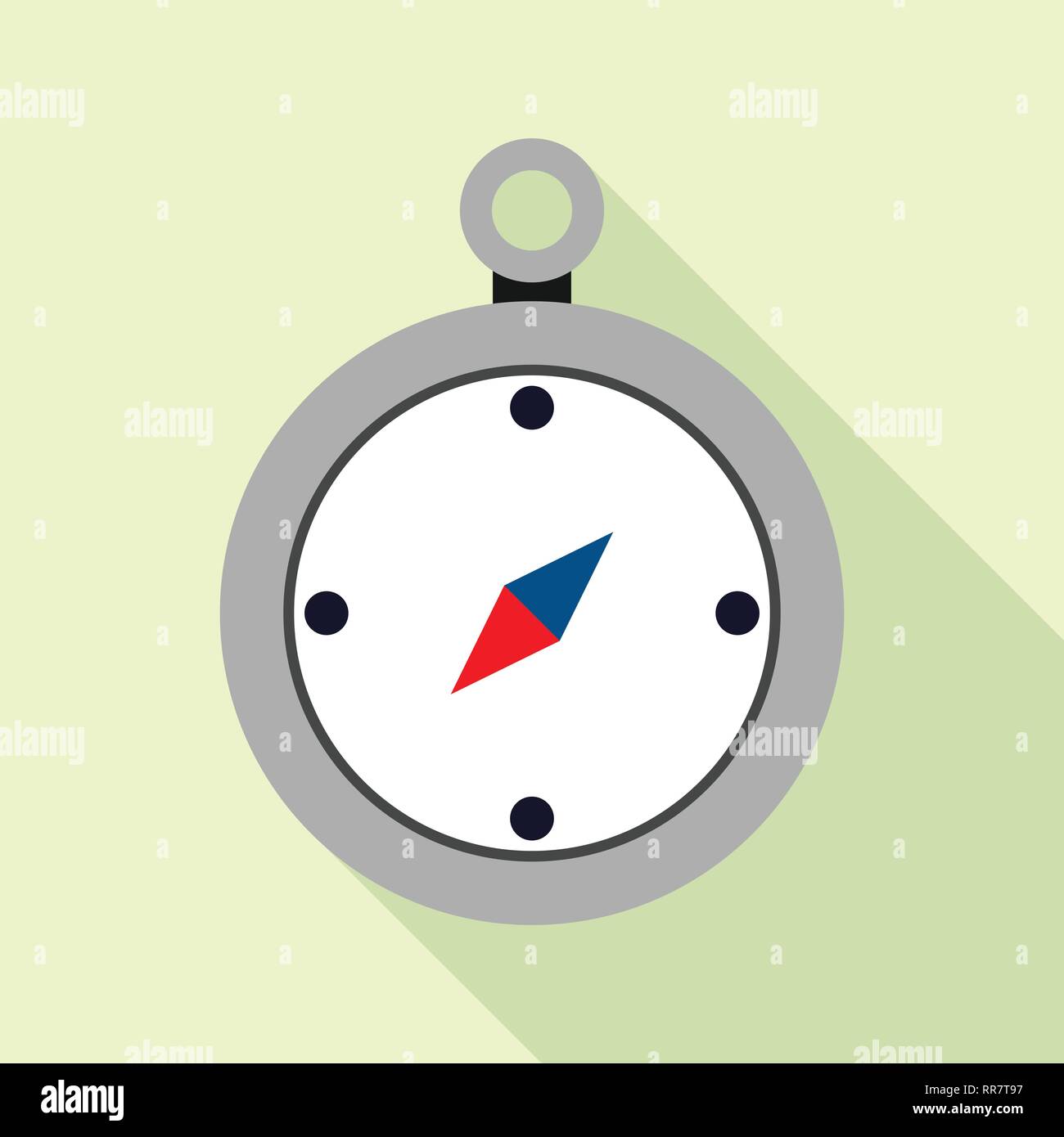 Compass icon, flat style Stock Vector Image & Art - Alamy