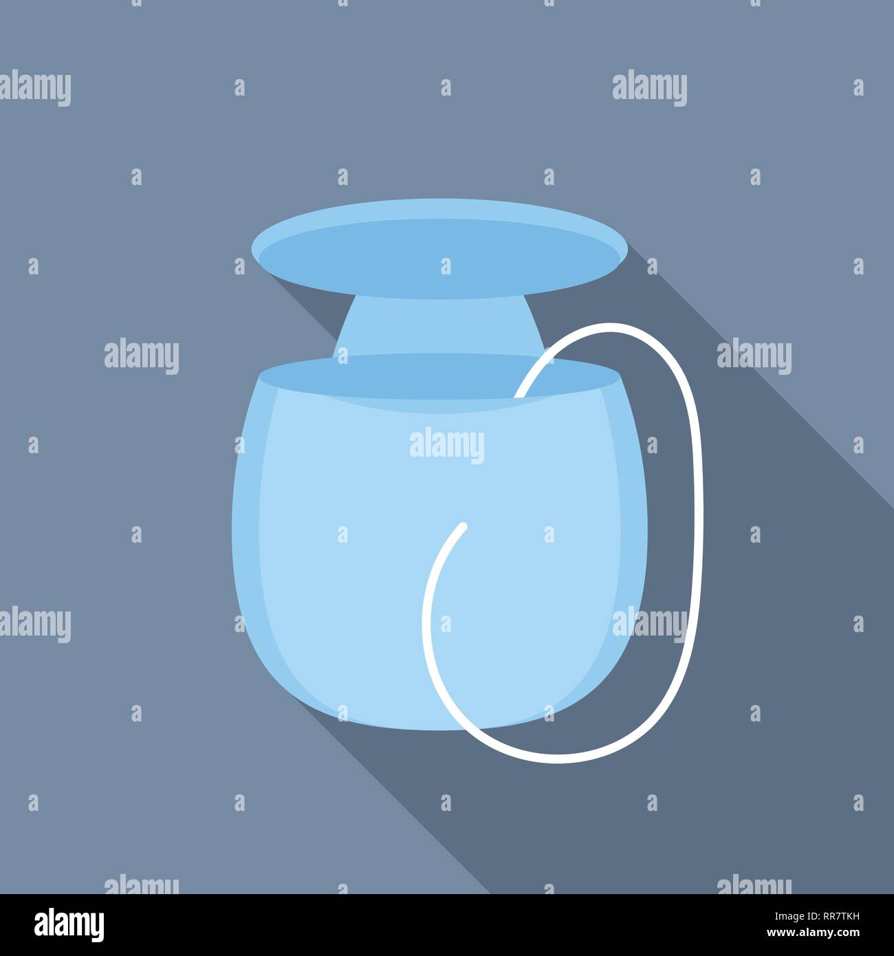 Dental floss box icon, flat style Stock Vector Image & Art - Alamy