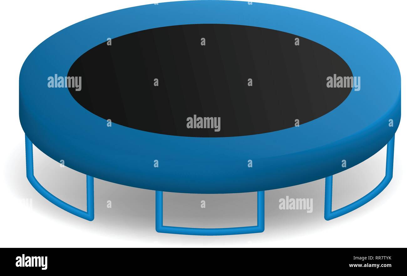 Jumping trampoline icon, realistic style Stock Vector Image & Art - Alamy