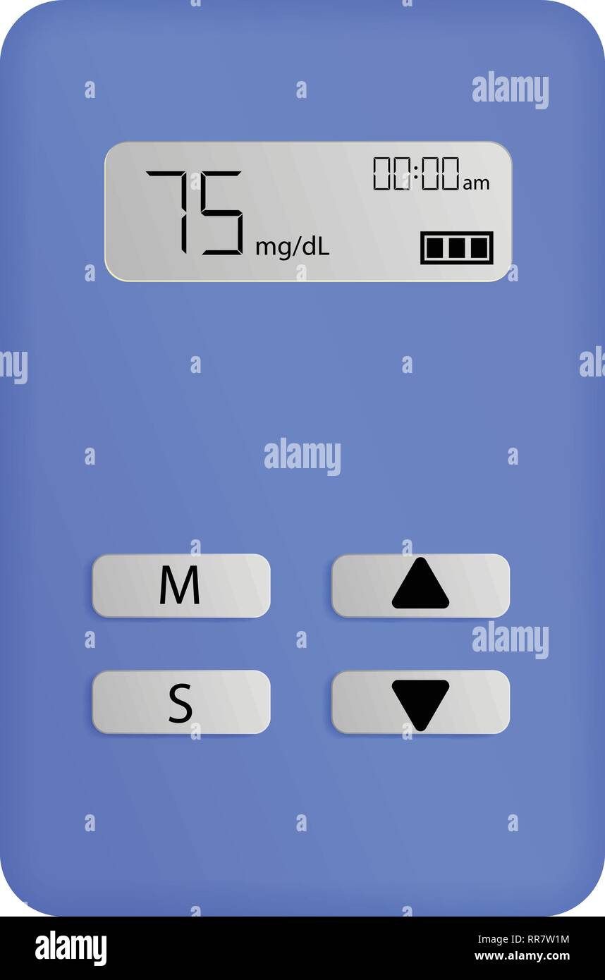 Medical glucose meter icon, realistic style Stock Vector Image & Art ...