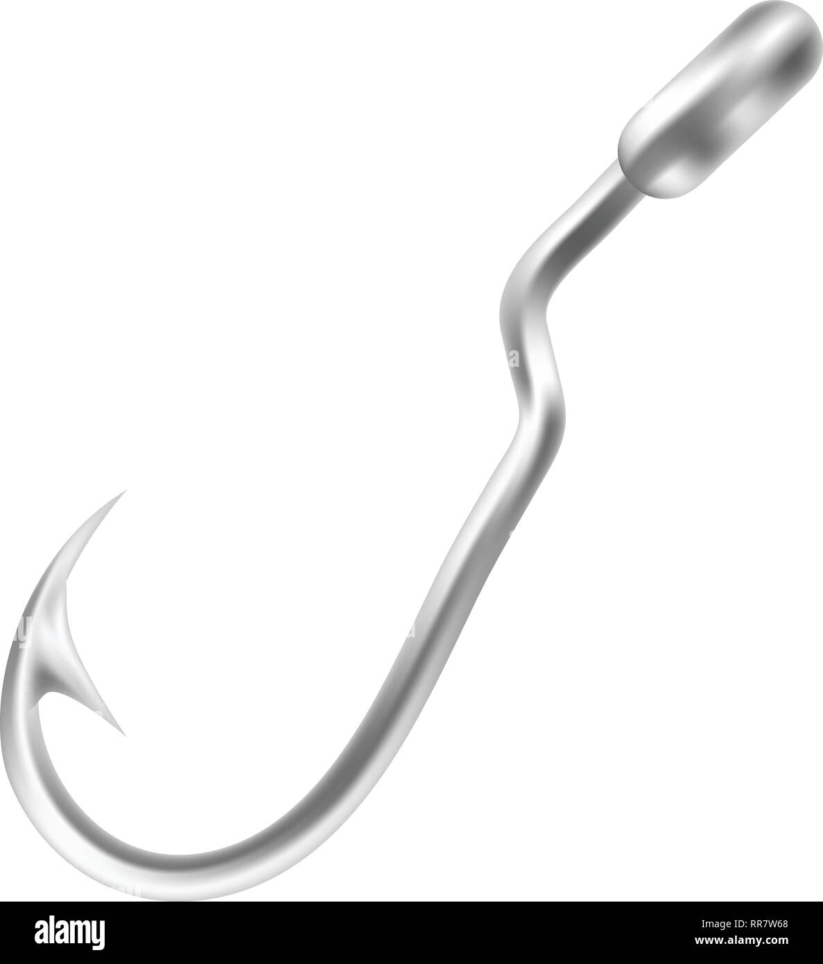Fishing hook icon, realistic style Stock Vector Image & Art - Alamy