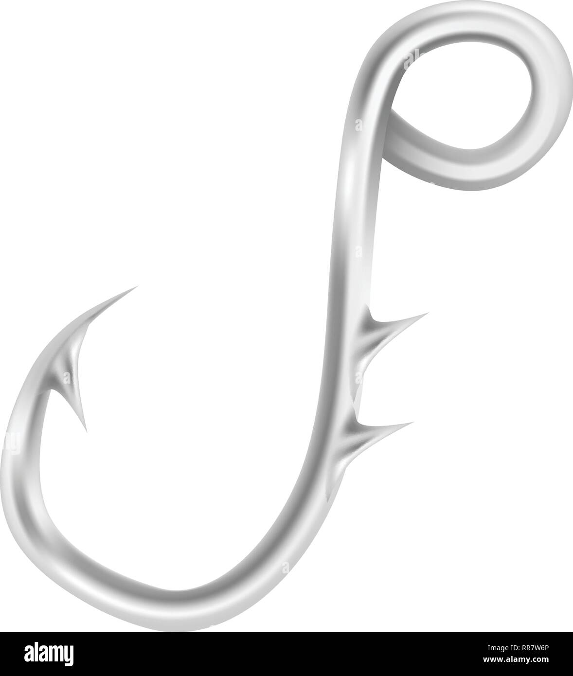 Modern fishing hook icon, realistic style Stock Vector Image & Art - Alamy