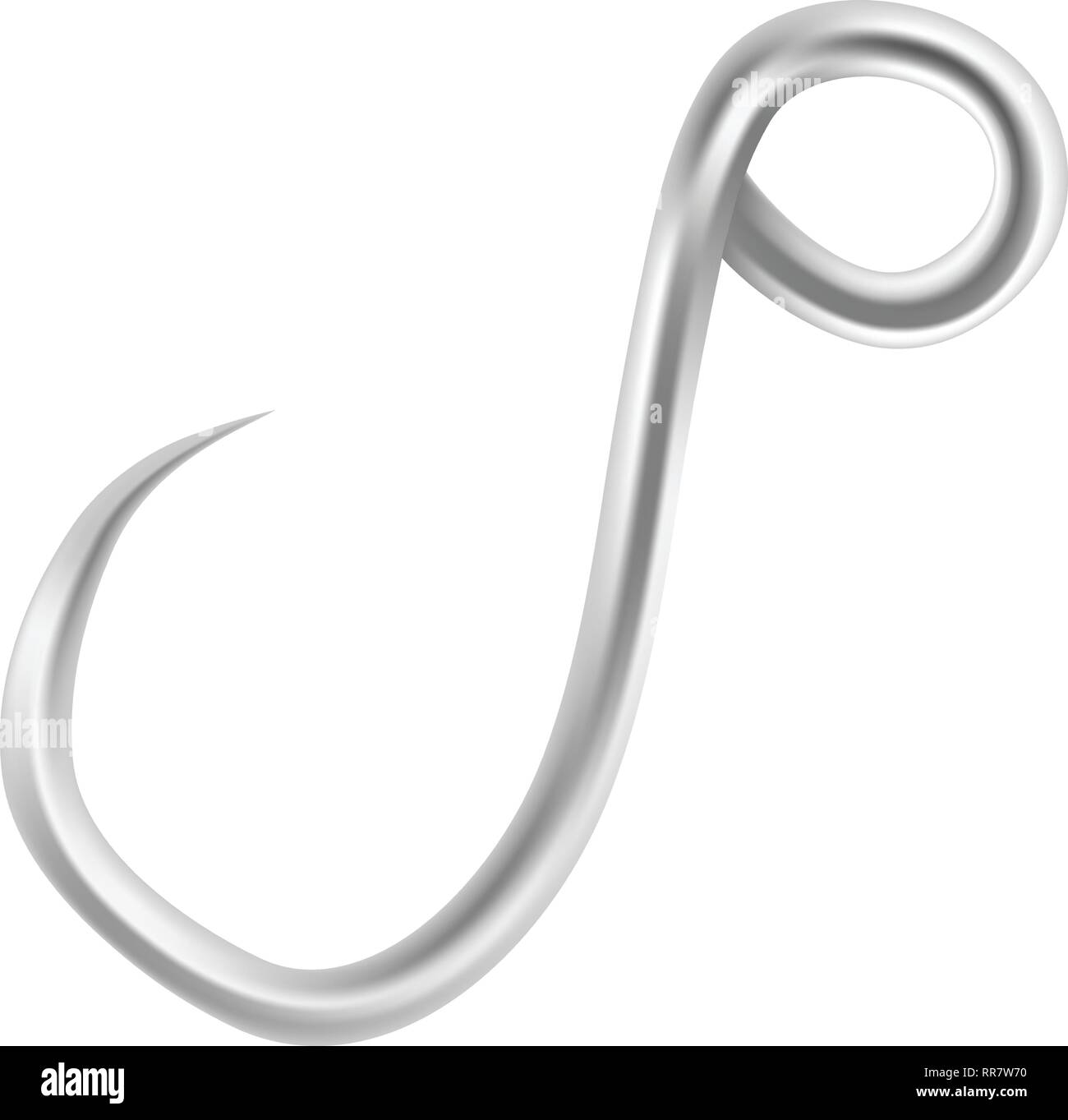 Classic fishing hook icon, realistic style Stock Vector Image & Art - Alamy
