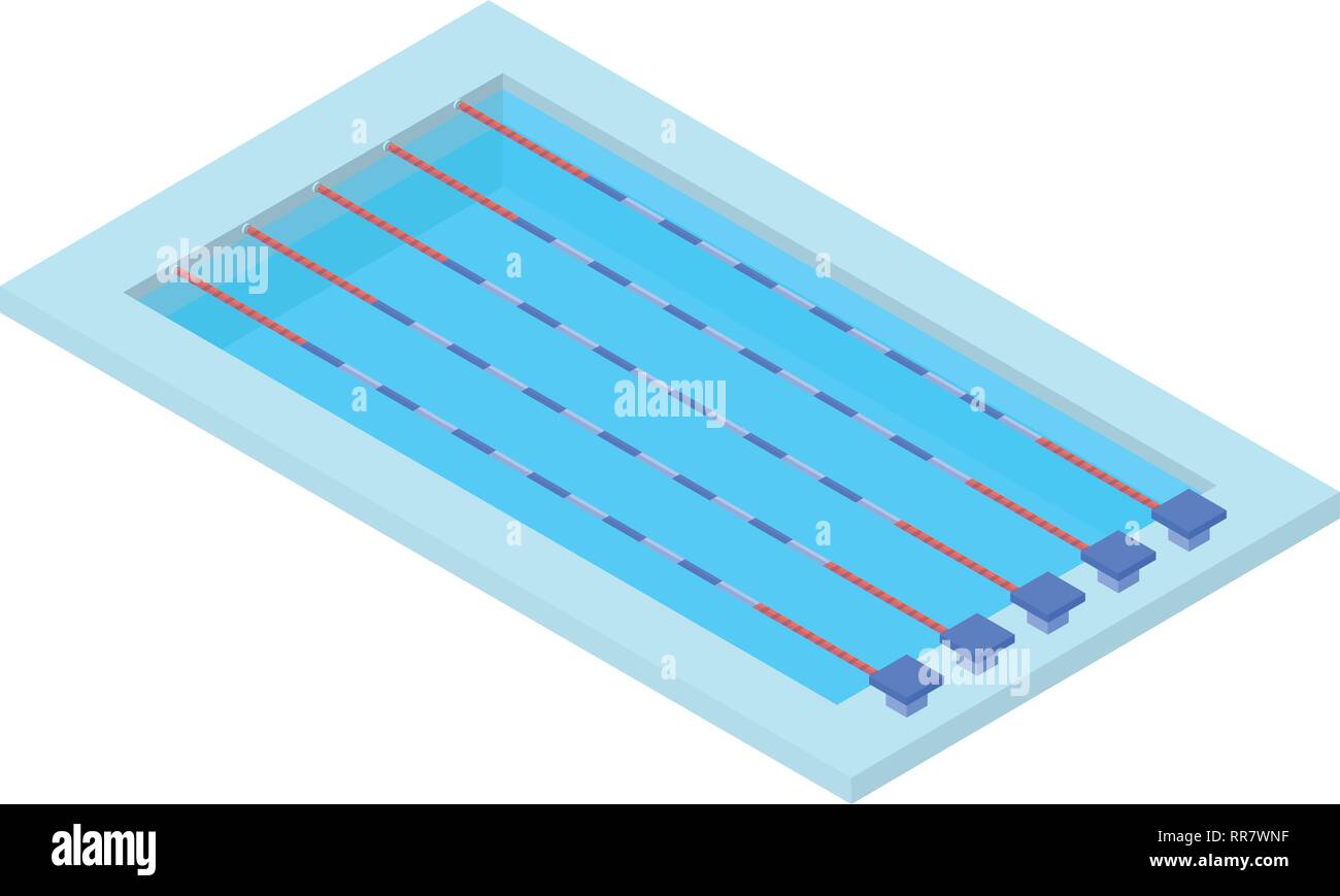 Swimming pool icon, isometric style Stock Vector Image & Art - Alamy