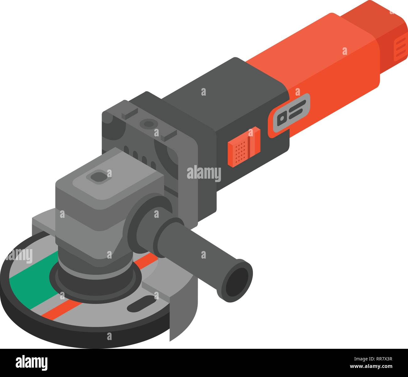 Cutting angle grinder icon, isometric style Stock Vector Image & Art ...