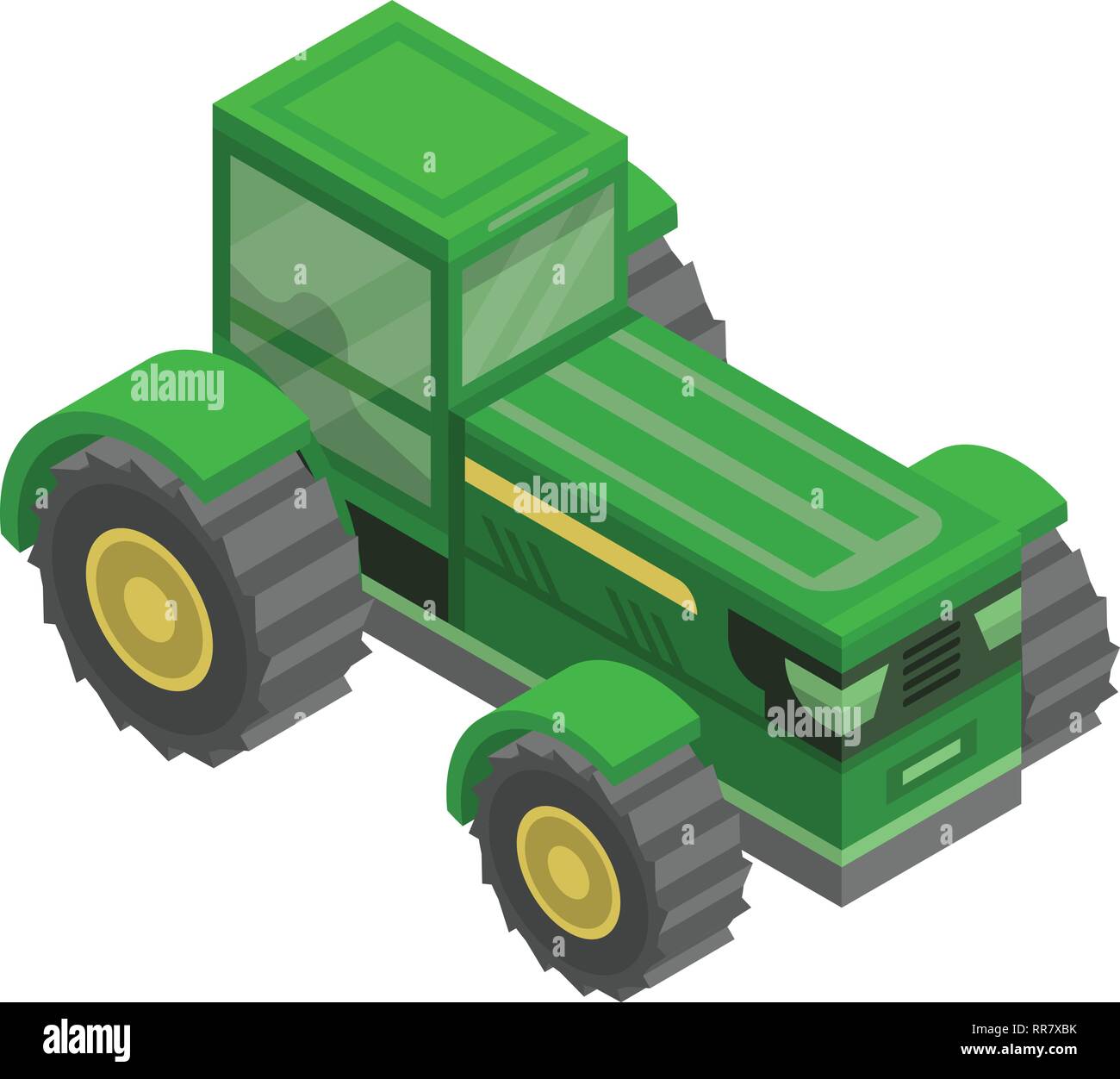 Conventional tractor unit Stock Vector Images - Alamy