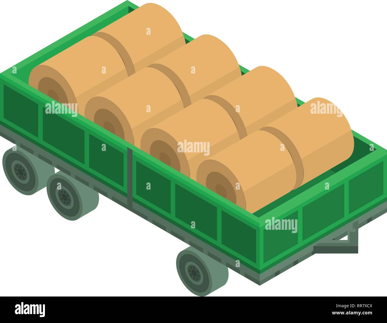 Farm trailer icon, isometric style Stock Vector Image & Art - Alamy