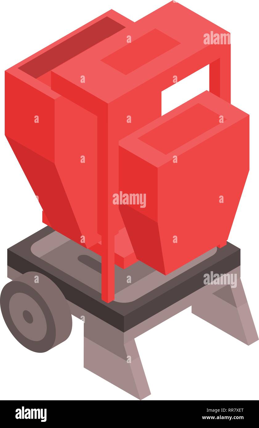 Farm red machinery icon, isometric style Stock Vector Image & Art - Alamy