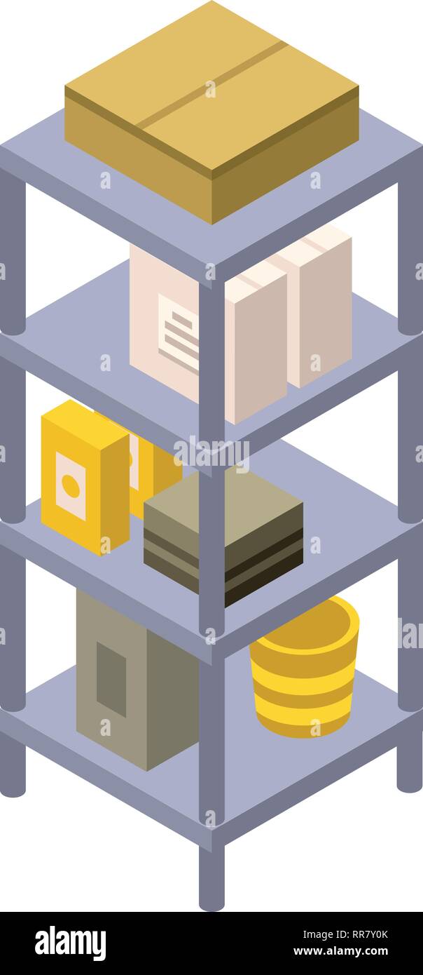 Metal garage rack icon, isometric style Stock Vector Image & Art - Alamy