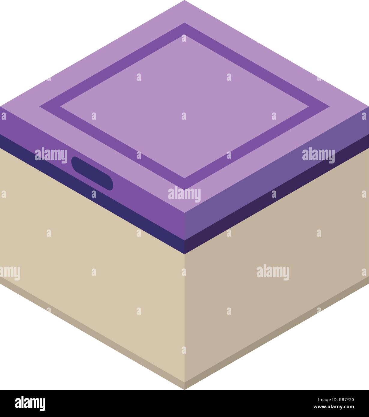 Plastic square box icon, isometric style Stock Vector Image & Art - Alamy