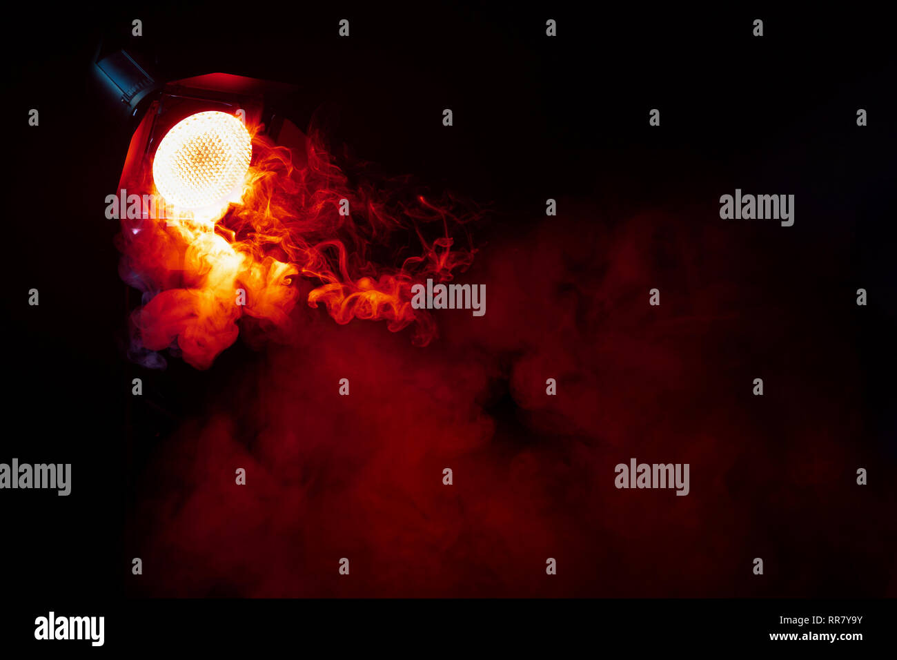 Red smoke background on black hi-res stock photography and images - Alamy