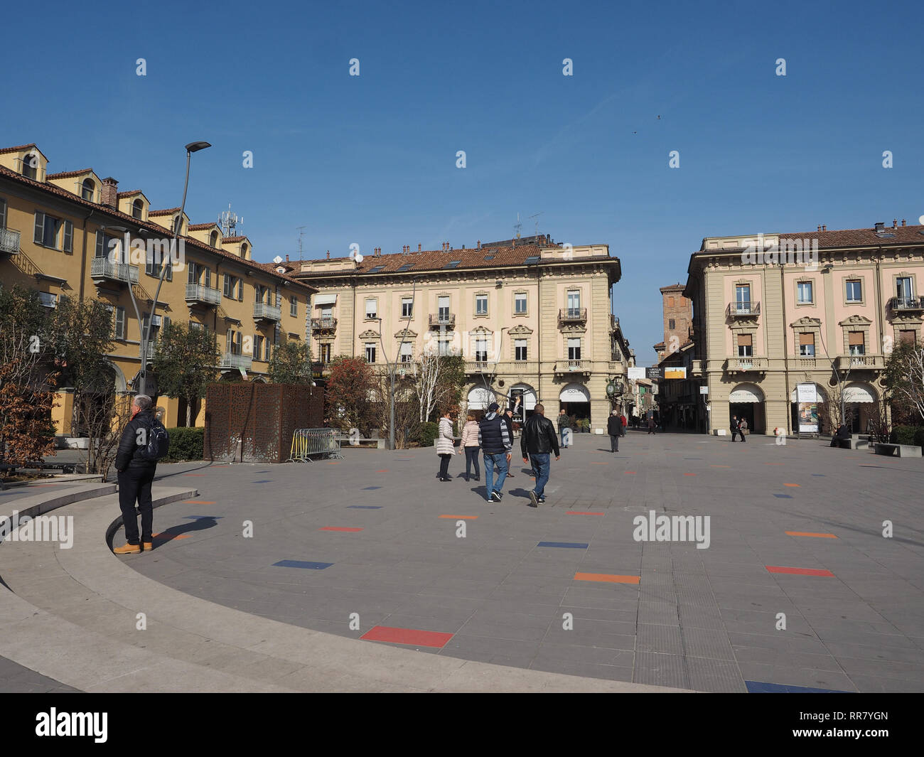 ALBA, ITALY - CIRCA FEBRUARY 2019: Piazza Michele Ferrero (previously ...