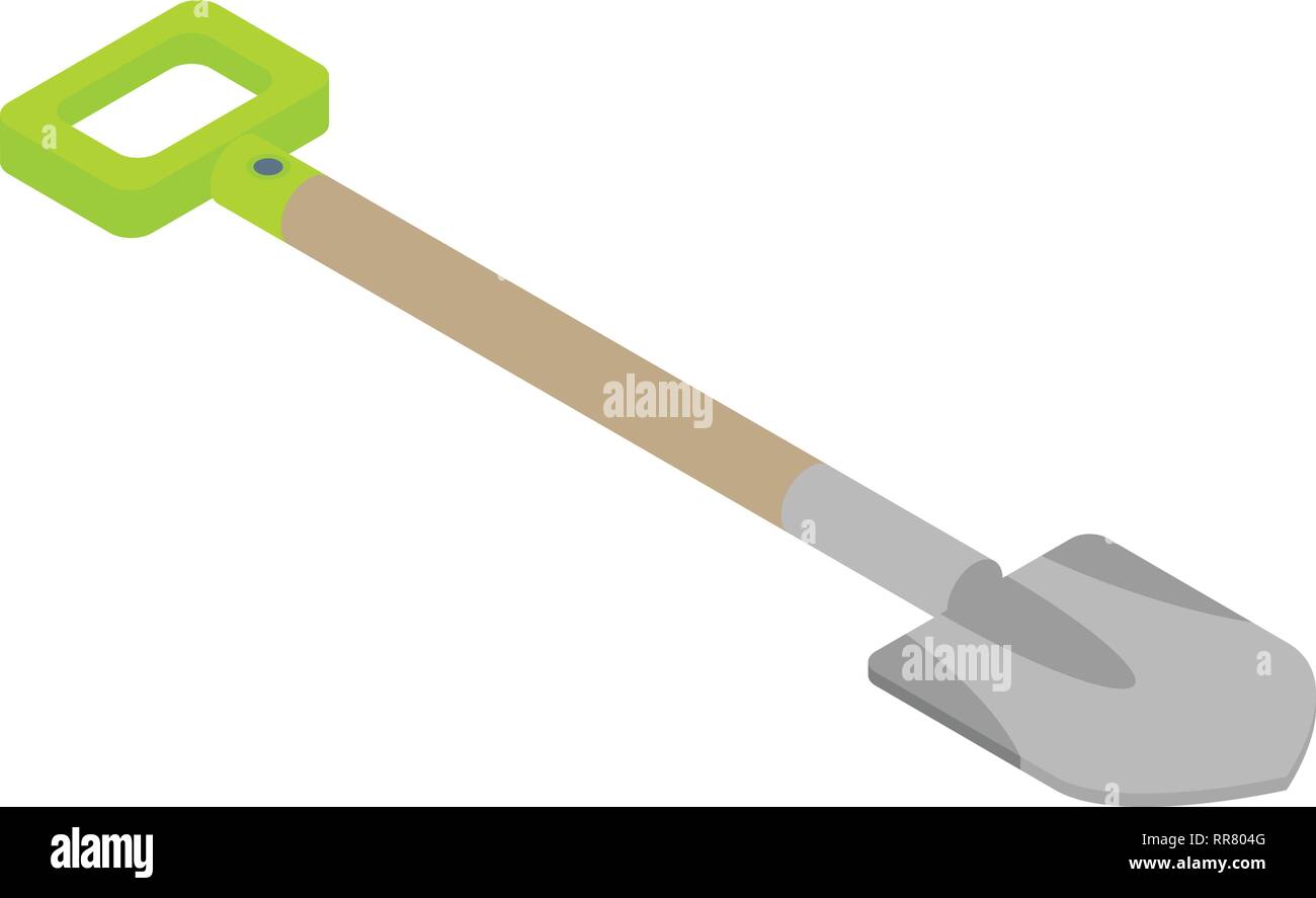 Construction shovel icon isometric Stock Vector Images - Alamy