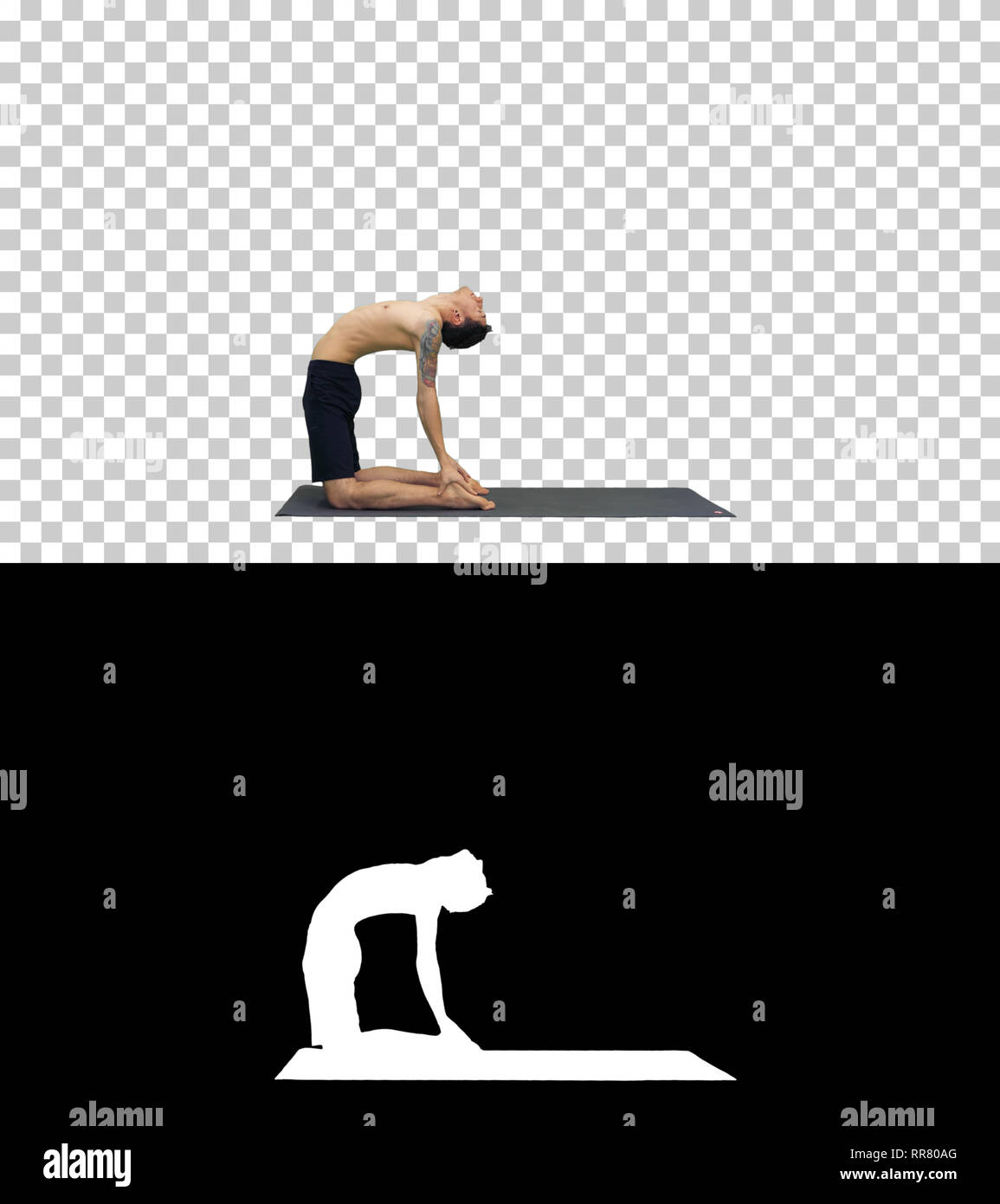 Standing backward bend exercise hi-res stock photography and images - Alamy