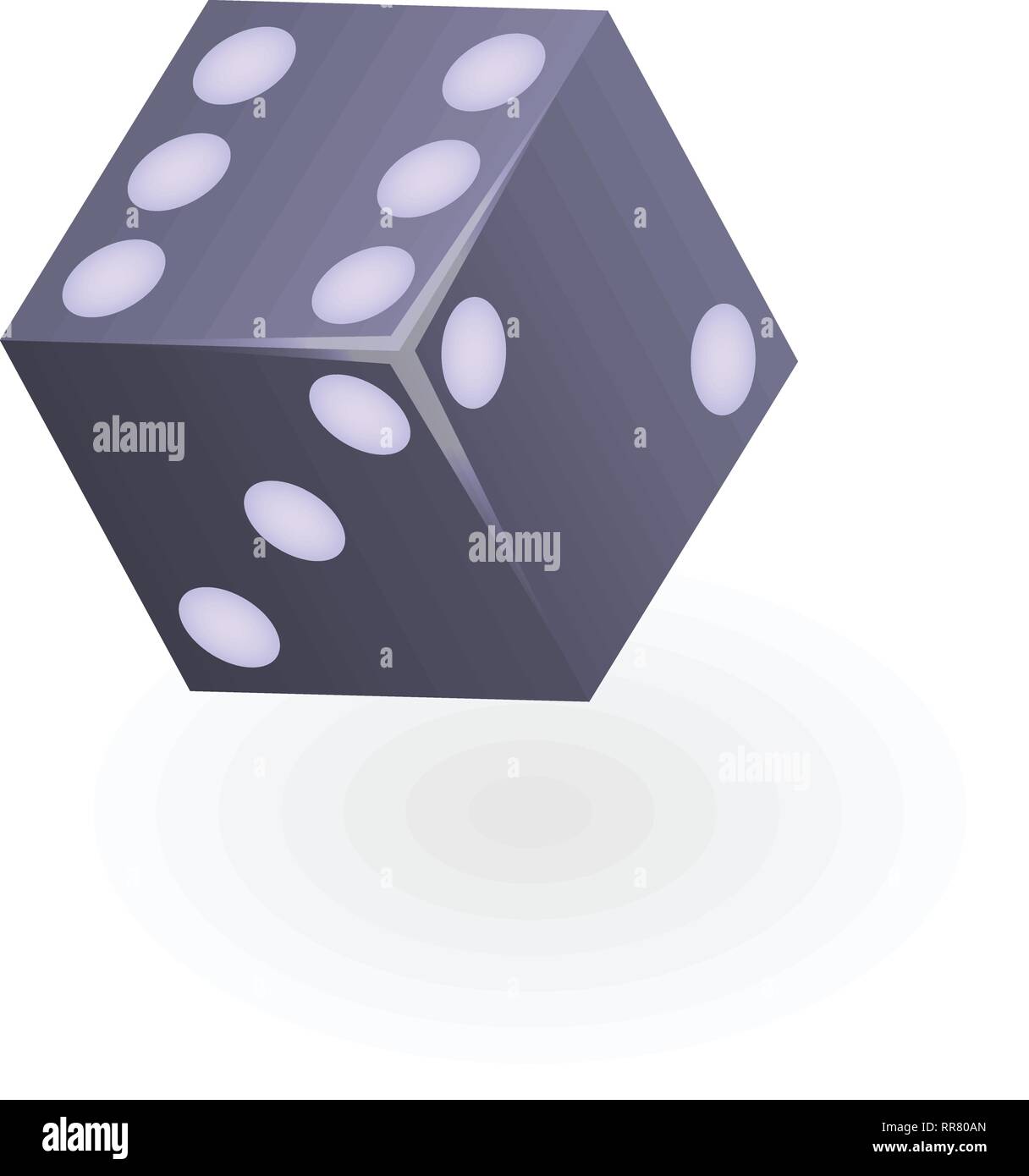 Two blue die Stock Vector Images - Alamy