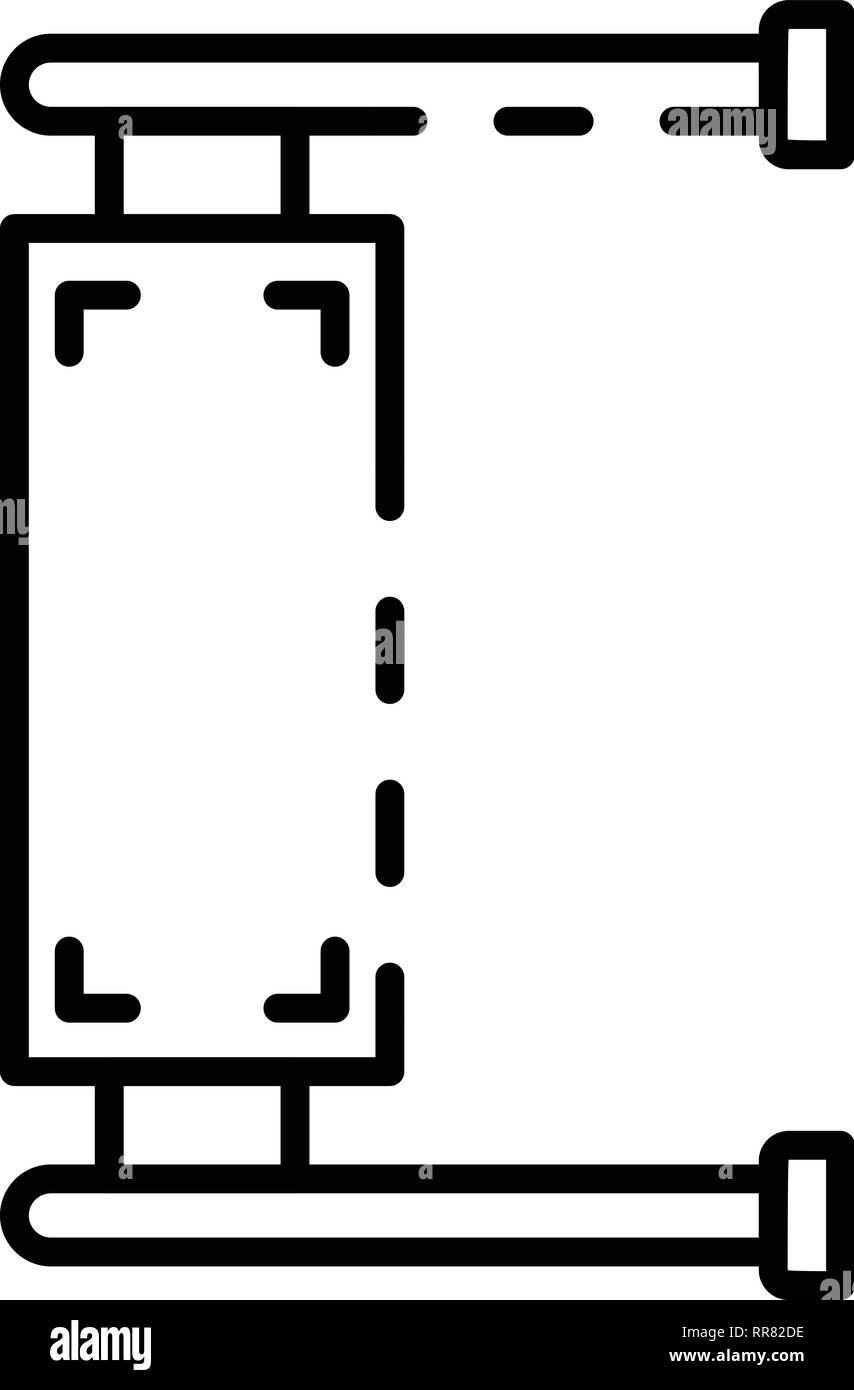 Wall ad icon, outline style Stock Vector Image & Art - Alamy