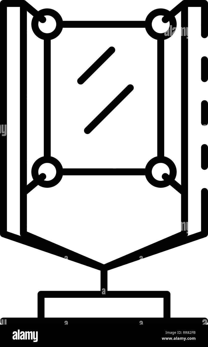 Blank vertical advertising lightbox Black and White Stock Photos ...