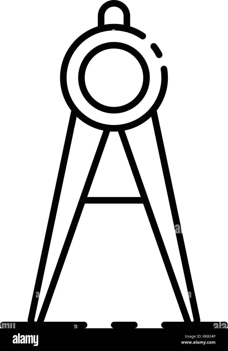 Compass icon, outline style Stock Vector Image & Art - Alamy