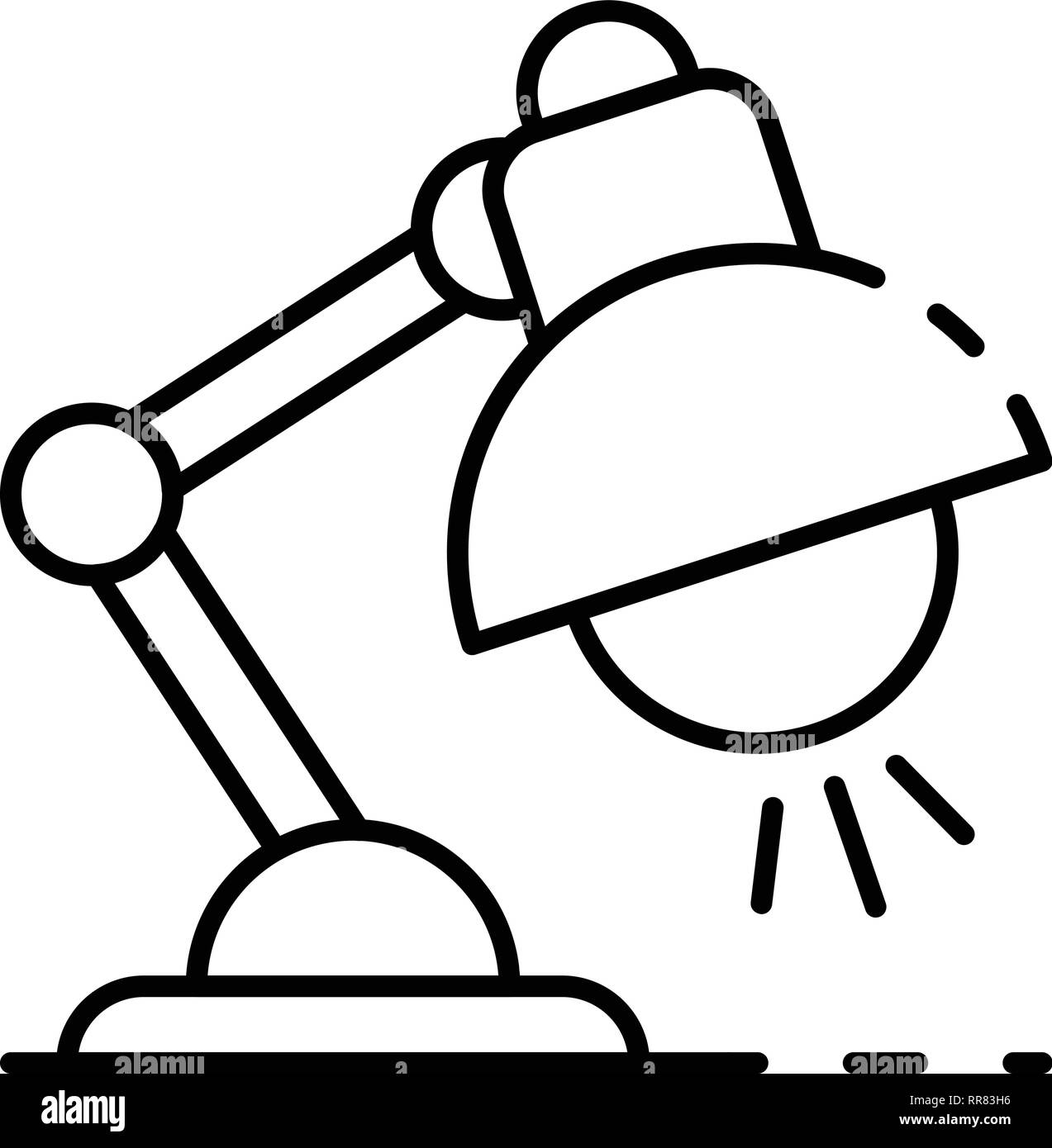 Desktop lamp icon, outline style Stock Vector Image & Art - Alamy
