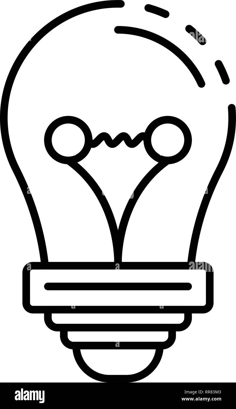 Classic bulb icon, outline style Stock Vector Image & Art - Alamy