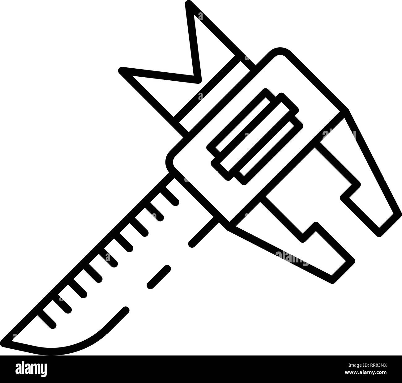 Carpenter measurement tool icon, outline style Stock Vector Image & Art ...