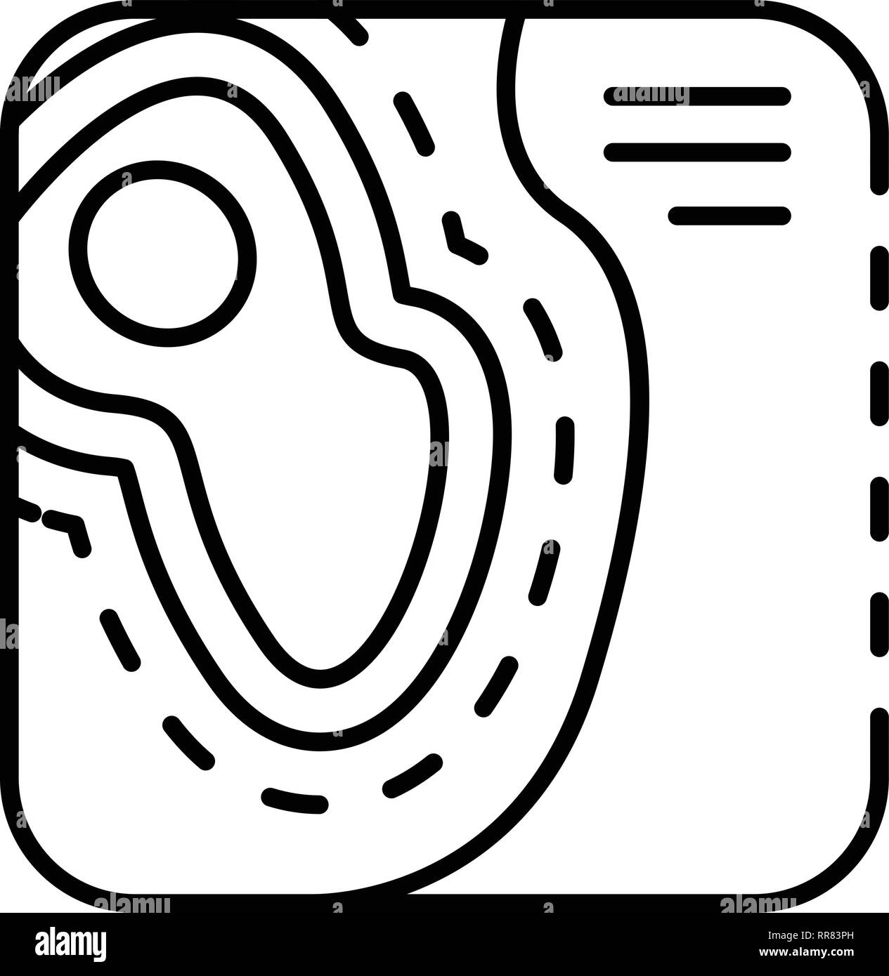 Cadastral map icon, outline style Stock Vector Image & Art - Alamy