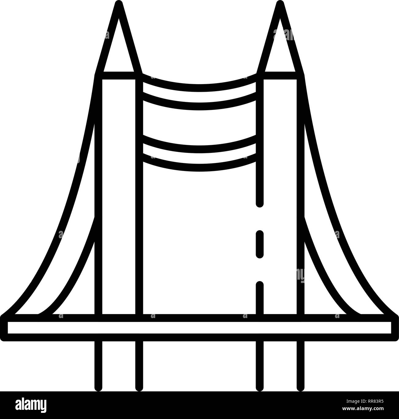 Desk Bridge Project Icon Outline Style Stock Vector Image And Art Alamy