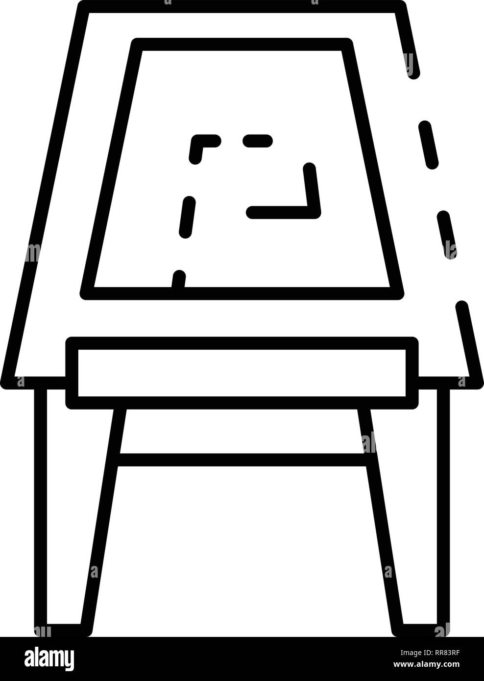 Draw plan desk icon, outline style Stock Vector Image & Art - Alamy