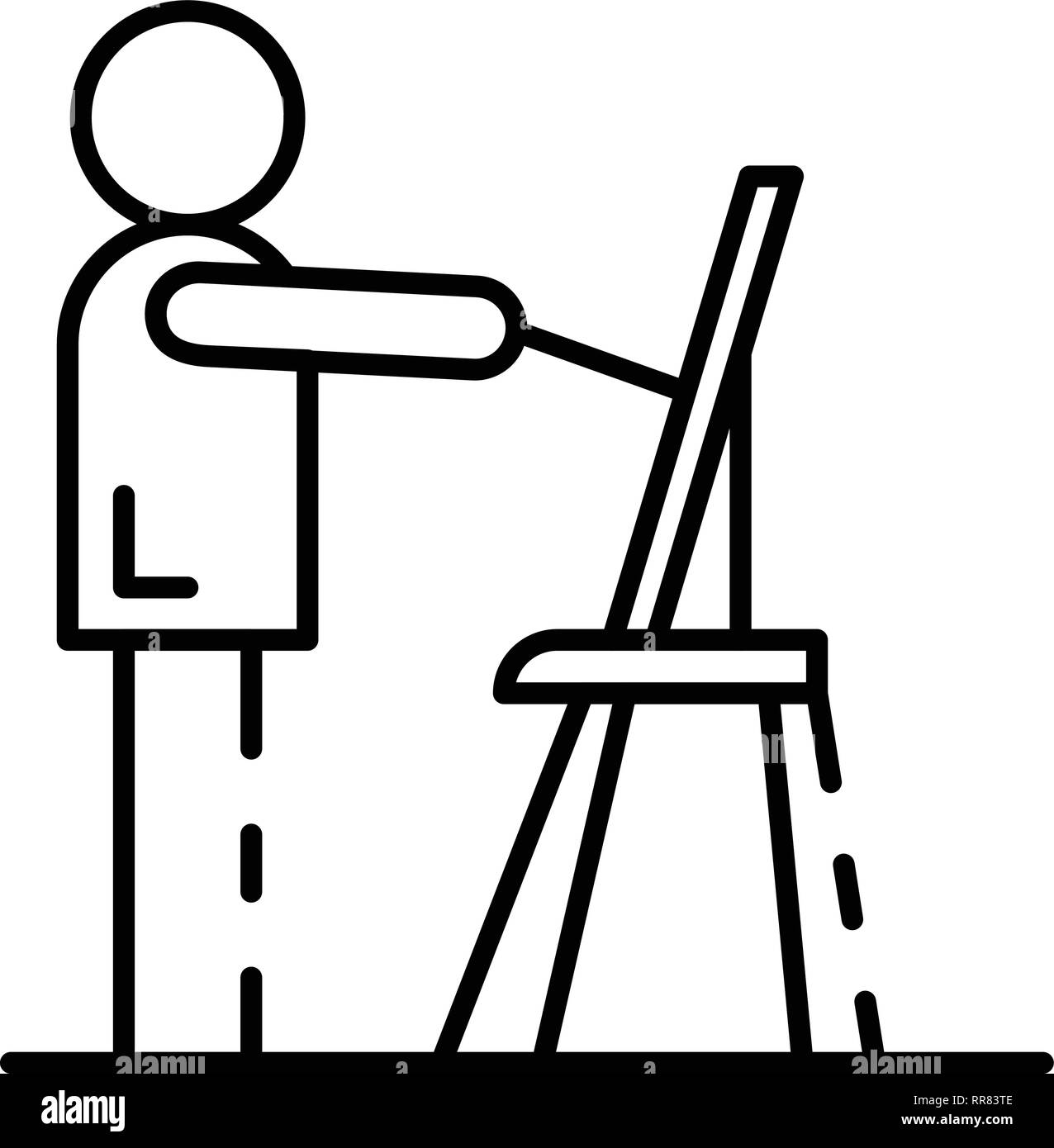 Business man draw plan Black and White Stock Photos & Images - Alamy